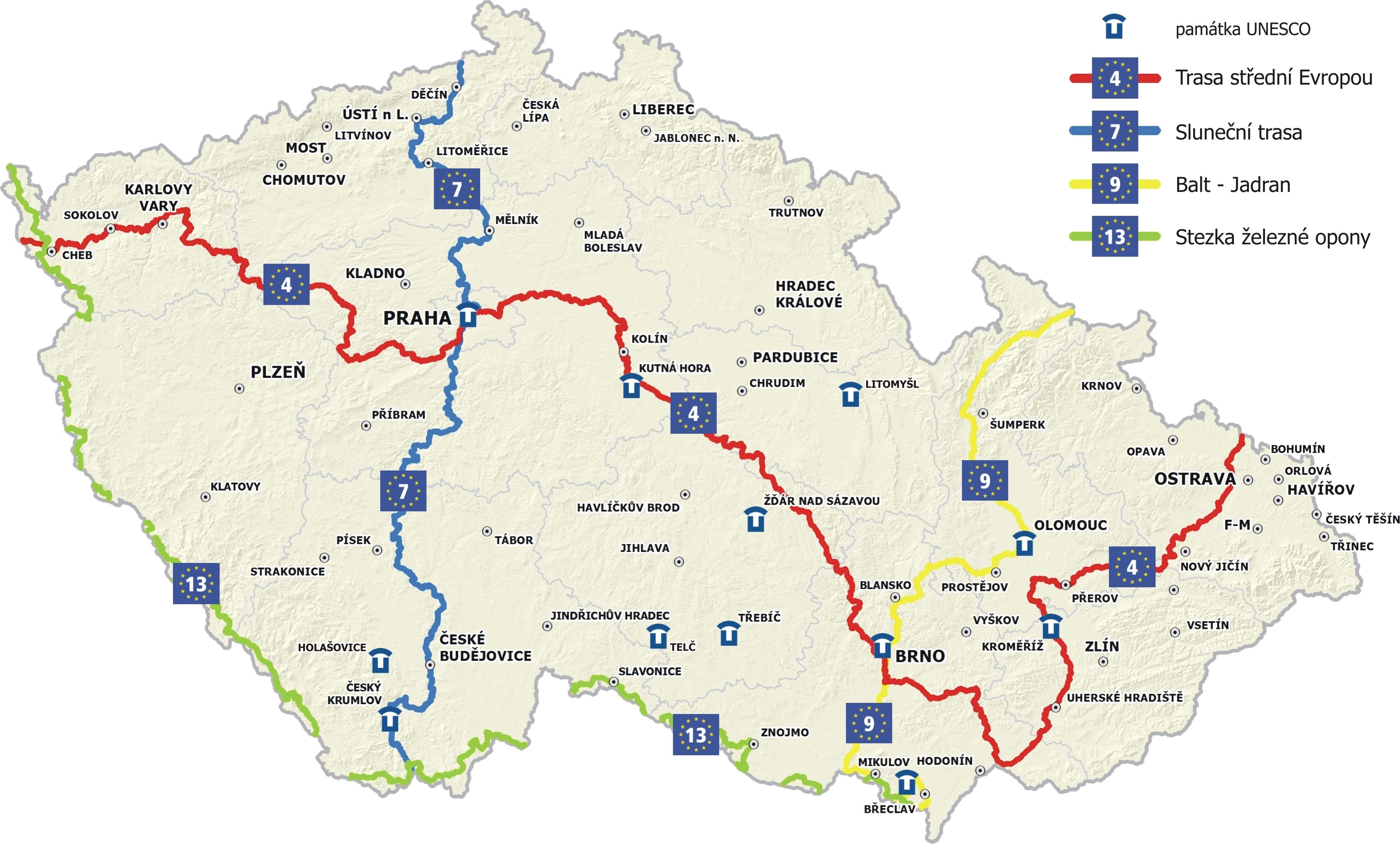 EuroVelo 4 - Proti proudu času | Čistou stopou Prahou